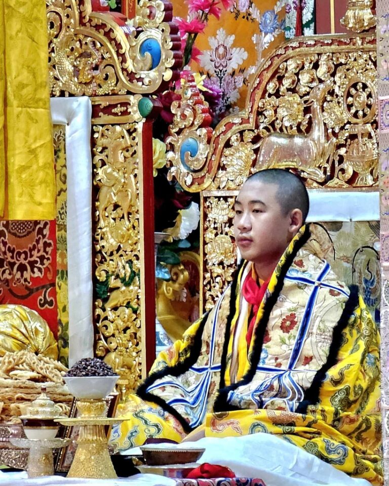 Cérémonie d’accueil et offrande du mandala pour Khyabdje Choktrul Bokar ...